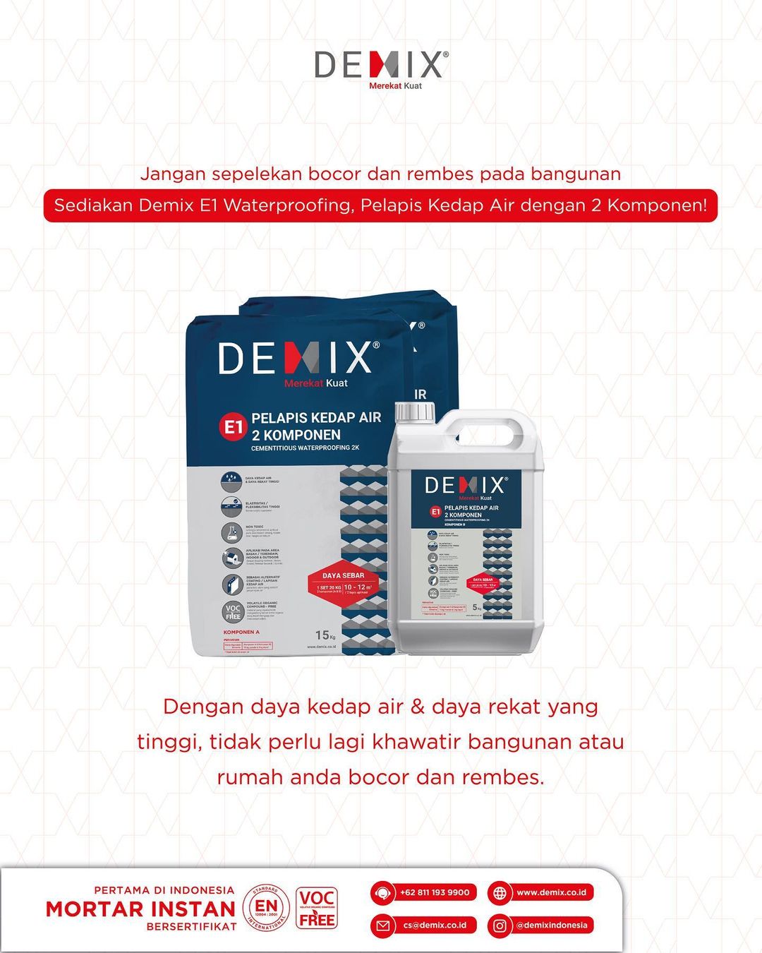 Catalog Pro | CatalogPro News : DEMIX - Demix E1 Pelapis Kedap Air 2 ...