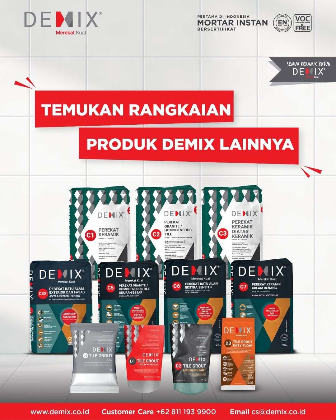 Catalog Pro | CatalogPro News : DEMIX - DEMIX C Series Sistem Aplikasi Ubin & DEMIX D Series ...
