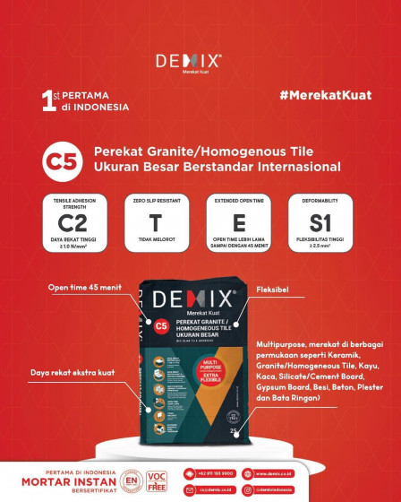 Catalog Pro | CatalogPro News : DEMIX - Demix C5 Perekat Granite ...
